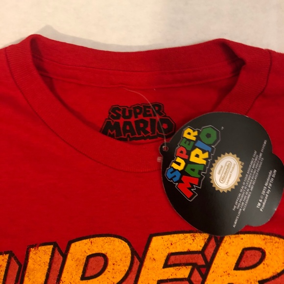 Nintendo | Shirts | Nintendo Super Mario Bros Red T Shirt | Poshmark